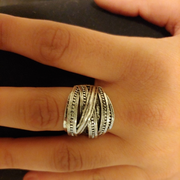 Jewelry | Vintage Punky Junky Silver Statement Rings Nwot | Poshmark